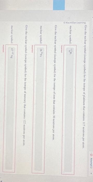 Solved Give The Nuclear Symbol Isotope Symbol For The