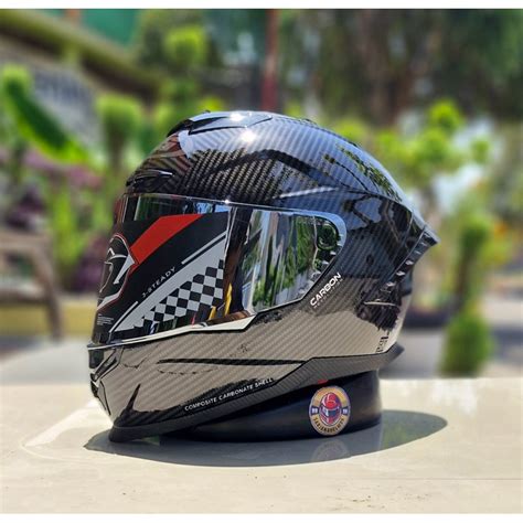 Jual Helm Js Armor Full Face Carbon Shopee Indonesia
