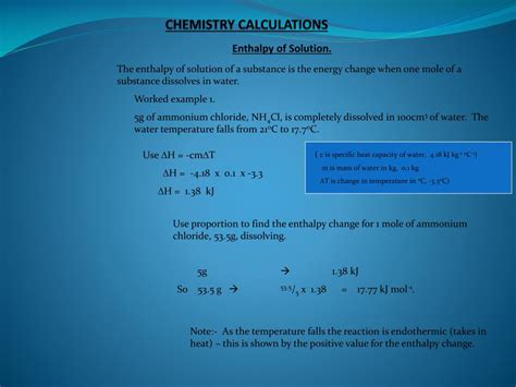PPT Enthalpy Calculations PowerPoint Presentation Free Download ID