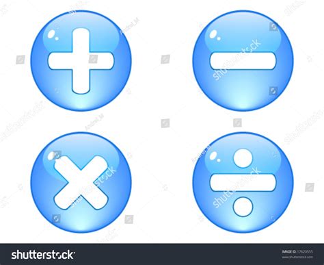 Mathematics Button Stock Vector 17620555 Shutterstock