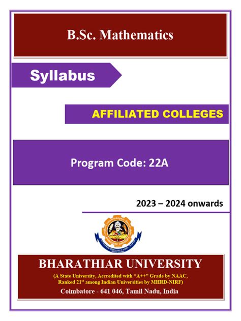Bsc Maths 2023 24 Pdf