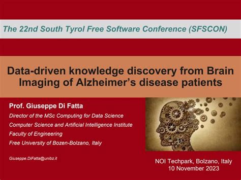 Sfscon23 Giuseppe Di Fatta Data Driven Knowledge Discovery From