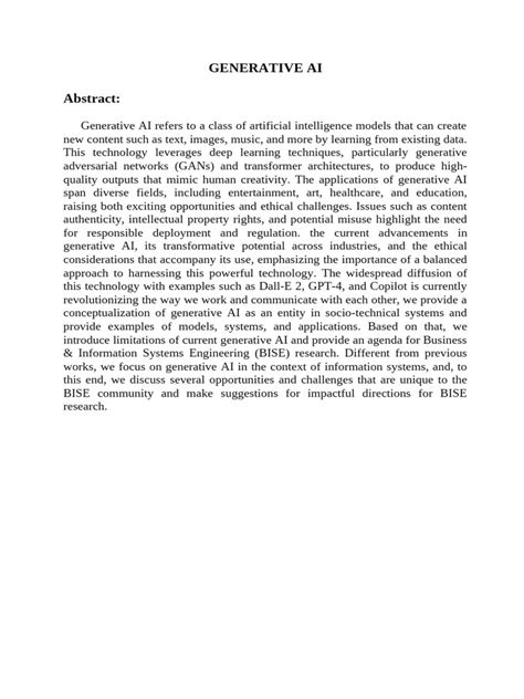 Generative Ai Abstract Pdf Computers Generative Ai Abstract Pdf Computers