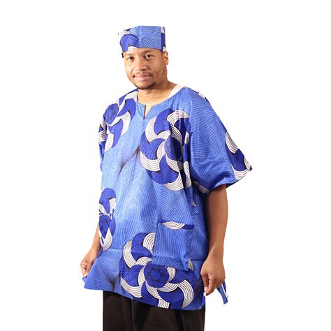 African Print Dashiki And Cap Dashikis Africa Imports