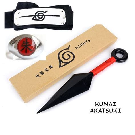Игрушечный Большой кунай 28 см кунаи , кольцо итачи +Повязка ИТАЧИ в ...