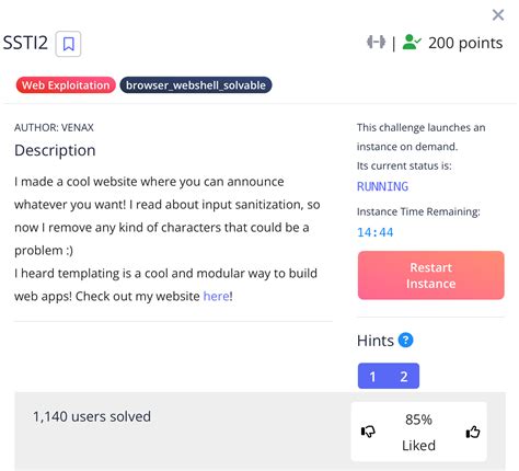 Ssti 1 Write Up Picoctf 2025 So Our Task Is To Use Ssti On The By