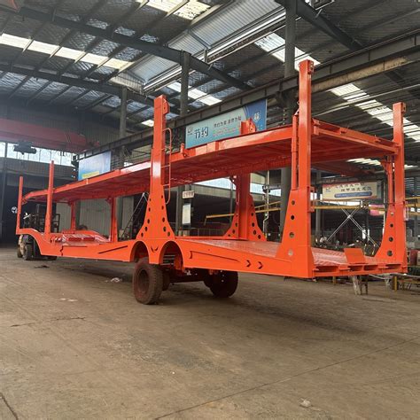 Factory Price Car Carrier Transporter Trailer Semi Truck Hydraulic Pull Trailer Car Hauler