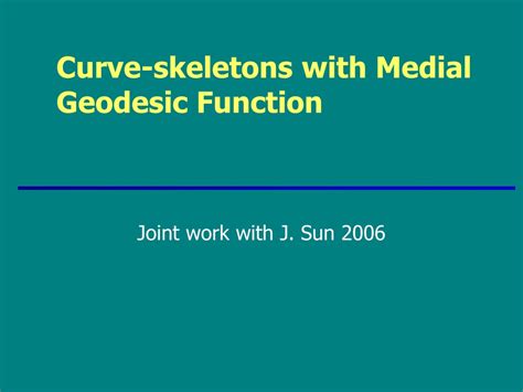 Ppt Voronoi Based Medial Axis Approximation For Smooth Models
