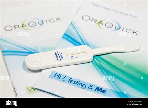 An Oraquick In Home HIV Testing Kit Stock Photo Alamy