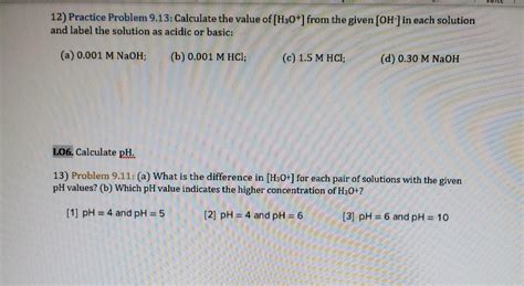 Solved 12 Practice Problem 9 13 Calculate The Value Of Chegg Com