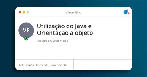 Utilização do Java e Orientação a objeto