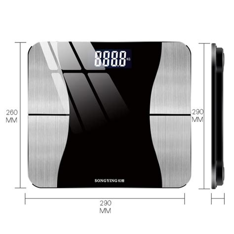 Songying Sy06 Smart Body Fat Scale Home Body Weight Scale Size