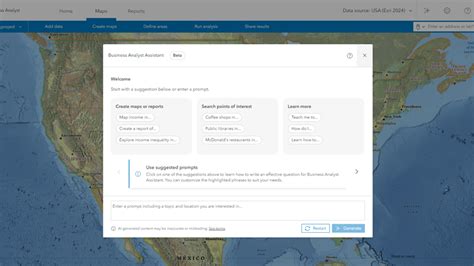 Introducing Business Analyst Assistant Beta In Arcgis Business Analyst Web App June 2024