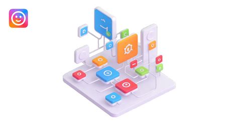 Desktop Application Architecture Diagram With Modules And Connections Emoji Ai Emoji Generator