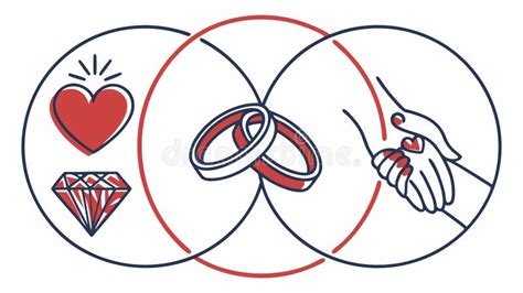 Wedding Rings Icon Design Depicting Marriage And Commitment Symbol