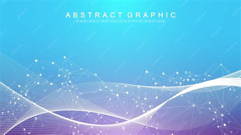 Premium Vector Digits Abstract Background With Connected Line And
