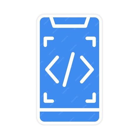 Premium Vector Smartphone Coding Vector Illustration