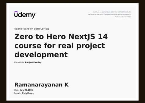 ramanarayanan k it on linkedin nextjs webdevelopment udemy
