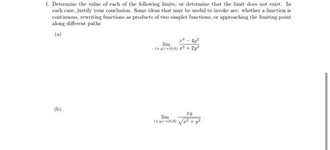 Solved 1 Determine The Value Of Each Of The Following