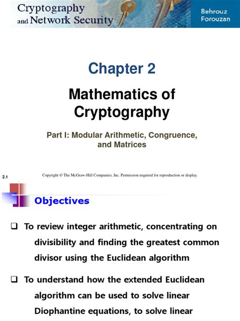 Cryptography And Network Security Behrouz Ch02 Slides Download Free Pdf Matrix Mathematics