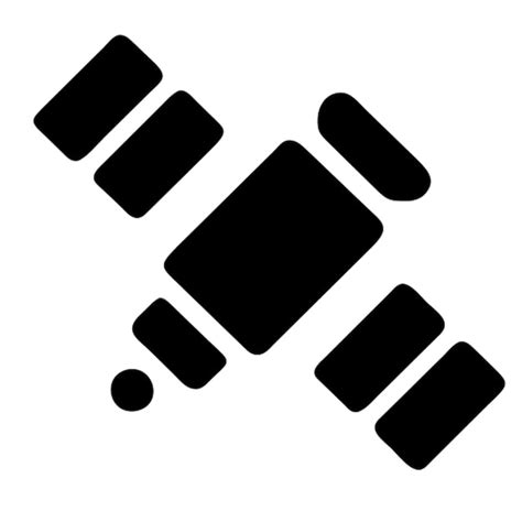 Space Satellite Icon Pictogram Premium Ai Generated Vector