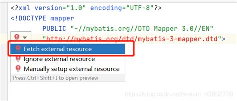 mybatis配置文件 dtd头部约束 出错报红 【亲测实用，可供参考】 mybatis 约束文件报红 csdn博客