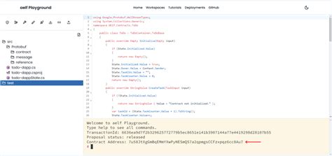 Playground Aelf Docs