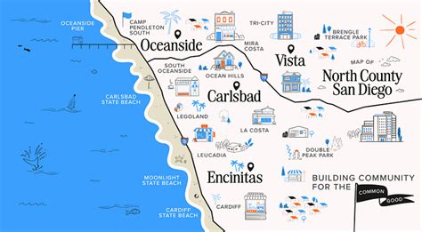 North County San Diego Map By Megan Nixon On Dribbble