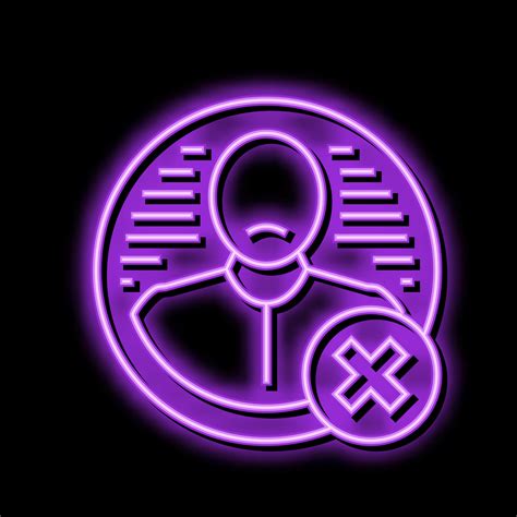 Delete Account Neon Glow Icon Illustration 20374891 Vector Art At Vecteezy