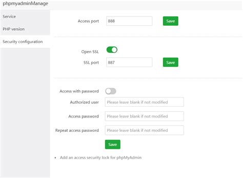 Phpmyadmin Cant Access Aapanel Free Hosting Control Panel One Click Lamplemp