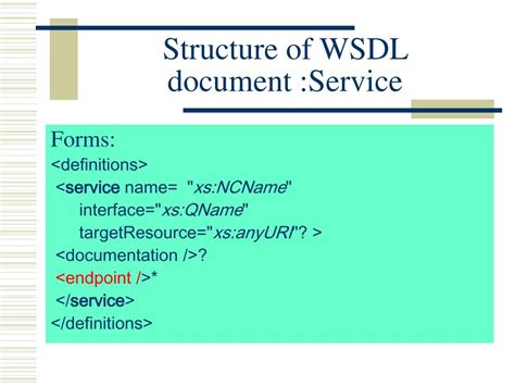 Ppt Wsdl Web Service Description Language Powerpoint Presentation