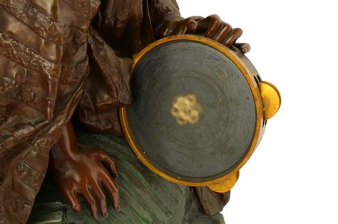 Lot 271 A Signed French Polychrome Patinated Bronze