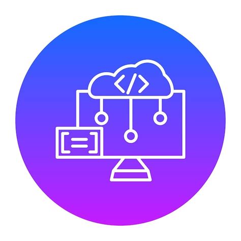 premium vector cloud coding vector illustration