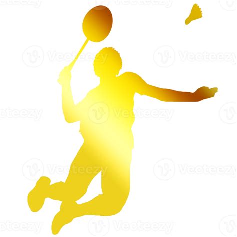 Icon Player Badminton Doing Smash Technique 23791185 Png