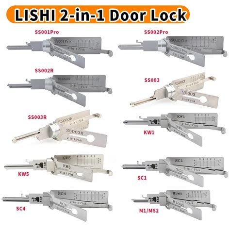 Lishi 2 In1 Ss001 Ss002 Ss002r R52 Kw1 Kw5 Sc1 Sc4 Sc20 M1 Ms2 Am5 R52l