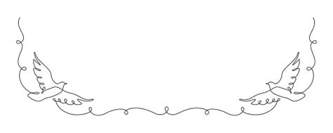 날아 다니는 비둘기의 연속 선 그리기 단순한 선형 스타일의 평화와 자유의 새 상징 낭만적이고 사랑 결혼식 개념 편집 가능한 획 낙서 개요 벡터 일러스트 레이 션 결혼식에