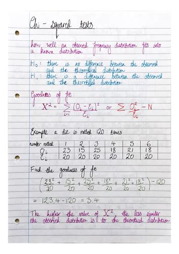 A Level Further Maths Statistics Revision Notes And Example Questions Teaching Resources