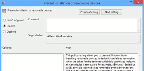How To Prevent Users From Installing Removable Devices In Windows