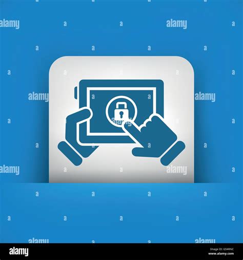 Tablet Hacker Password Login Stock Vector Images Alamy