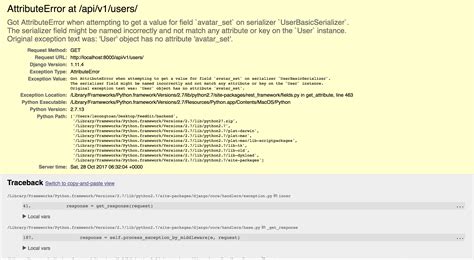 got attributeerror when attempting to get a value for field · issue