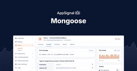 Mongoose Appsignal Documentation