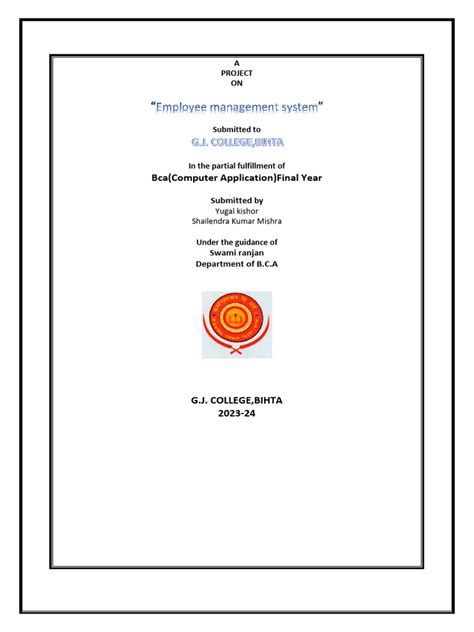 Bca Computer Application Final Year Submitted Pdf Software Testing Java Programming