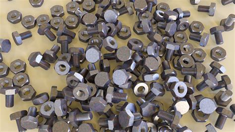 금속 나사 너트 와 볼트 하드웨어 저장소 강철 패스너 3d 렌더링 0명에 대한 스톡 사진 및 기타 이미지 0명 3차원 형태 가까운 Istock