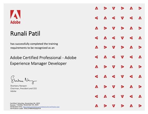 Runali Patil On Linkedin I Am Excited To Share That I Have Received The Adobe Experience Manager…