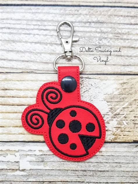 Ladybug Keychain Insect Key Fob Bug Charm Insect Charm Insect Ts