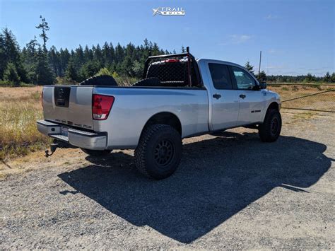 2008 Nissan Titan Wheel Offset Aggressive 1 Outside Fender
