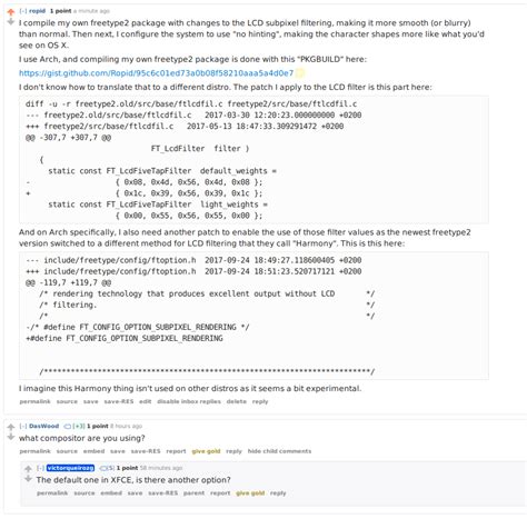 bad font rendering in xfce r linuxquestions