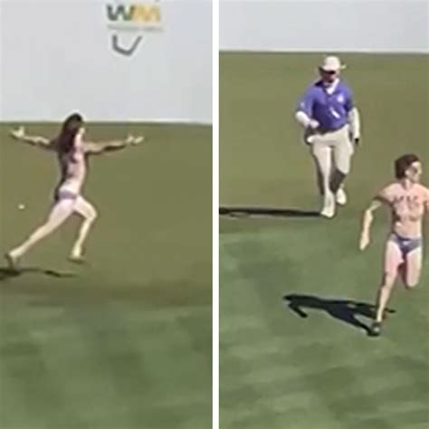 Woman Streaker Golf