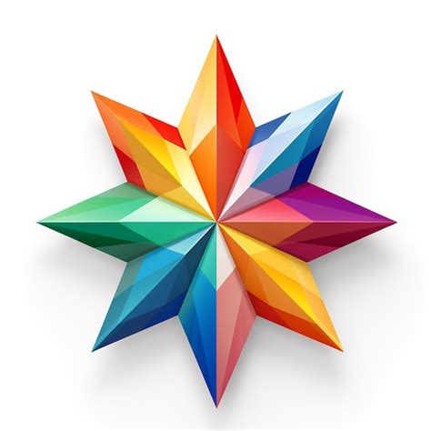 Five Pointed Star On White Background Premium Ai Generated Image