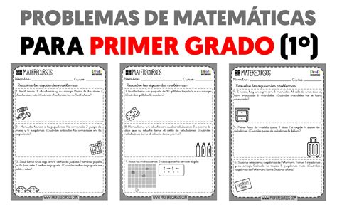 Problemas De Matemáticas Primer Grado